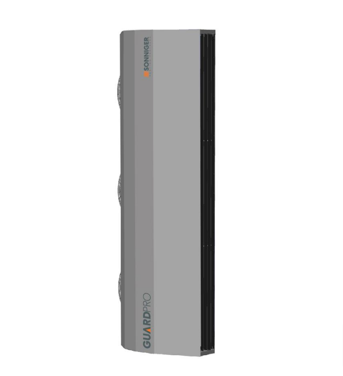 Sonniger GuardPro Industrial Air Curtain (LPHW, electric or ambient ai ...