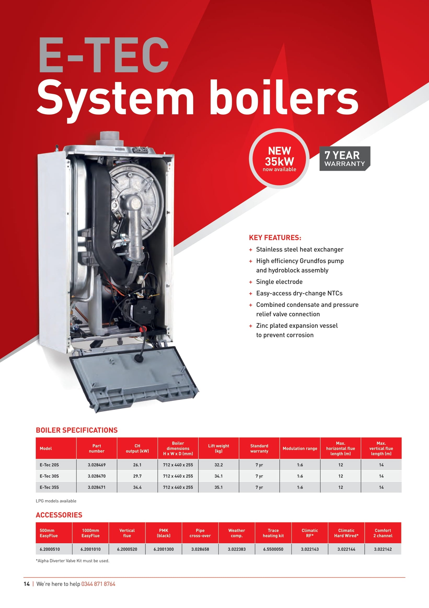 Alpha E-TEC System boilers 20KW, 30KW, 35KW — BEE - The SMART Heating ...