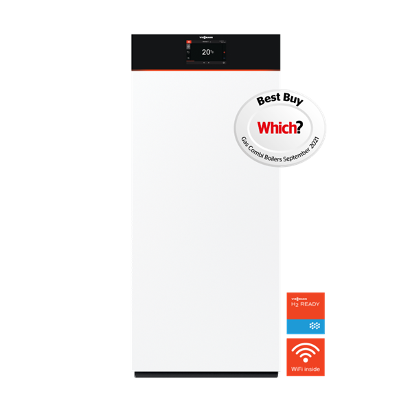 Viessmann Vitodens 222-F B2TH: 7" colour touch screen and outdoor sens ...
