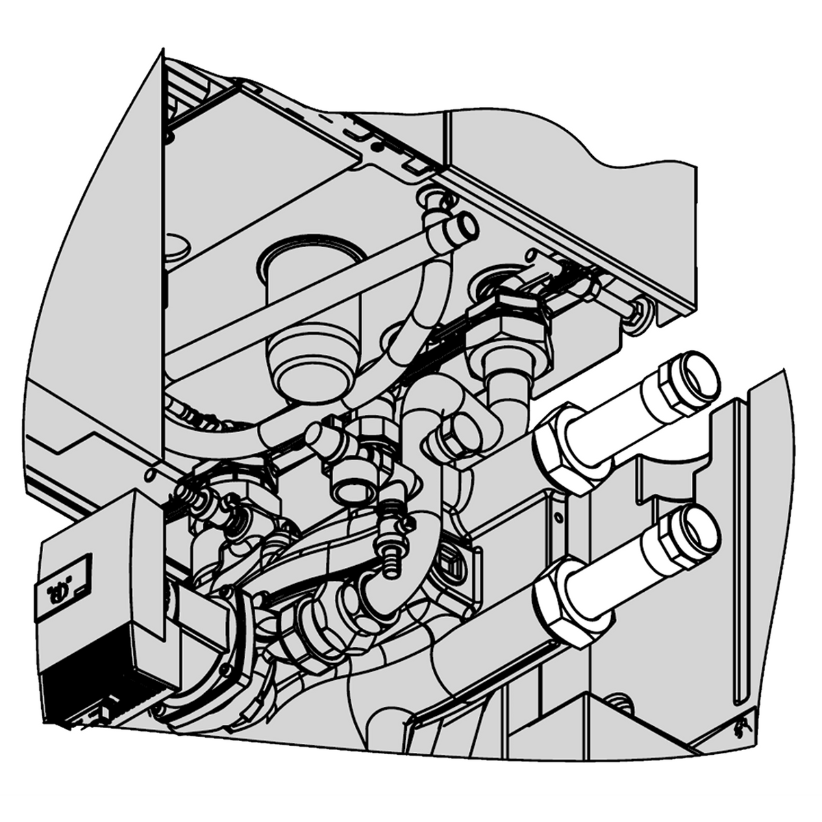 Viessmann Connection pipes for install left/right 120 - 150 kW - ZK036 ...