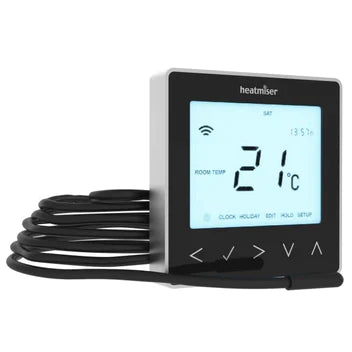 Heatmiser neoStat 12v Black, Sensor Cable & Housing - Programmable The ...